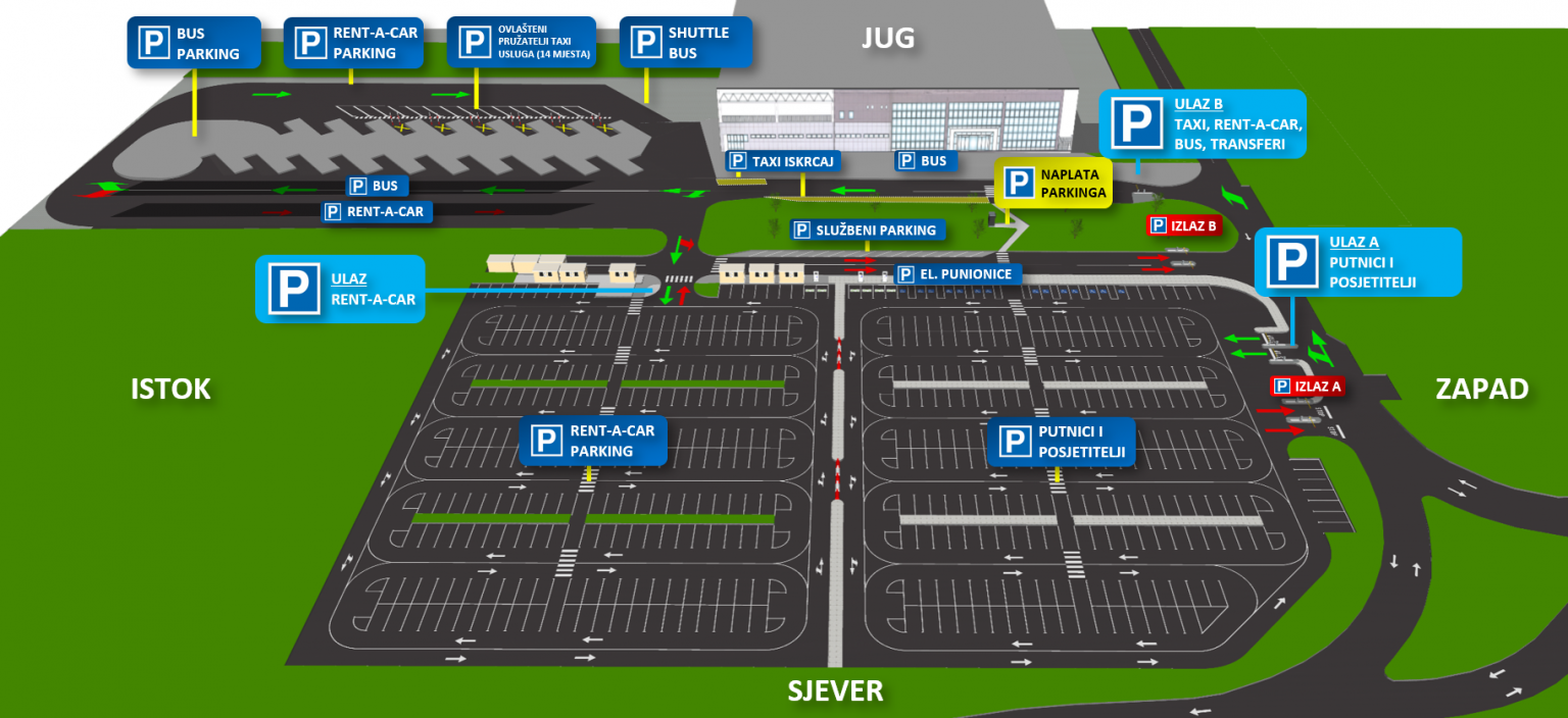 PARKING MAP CRO - Airport Pula